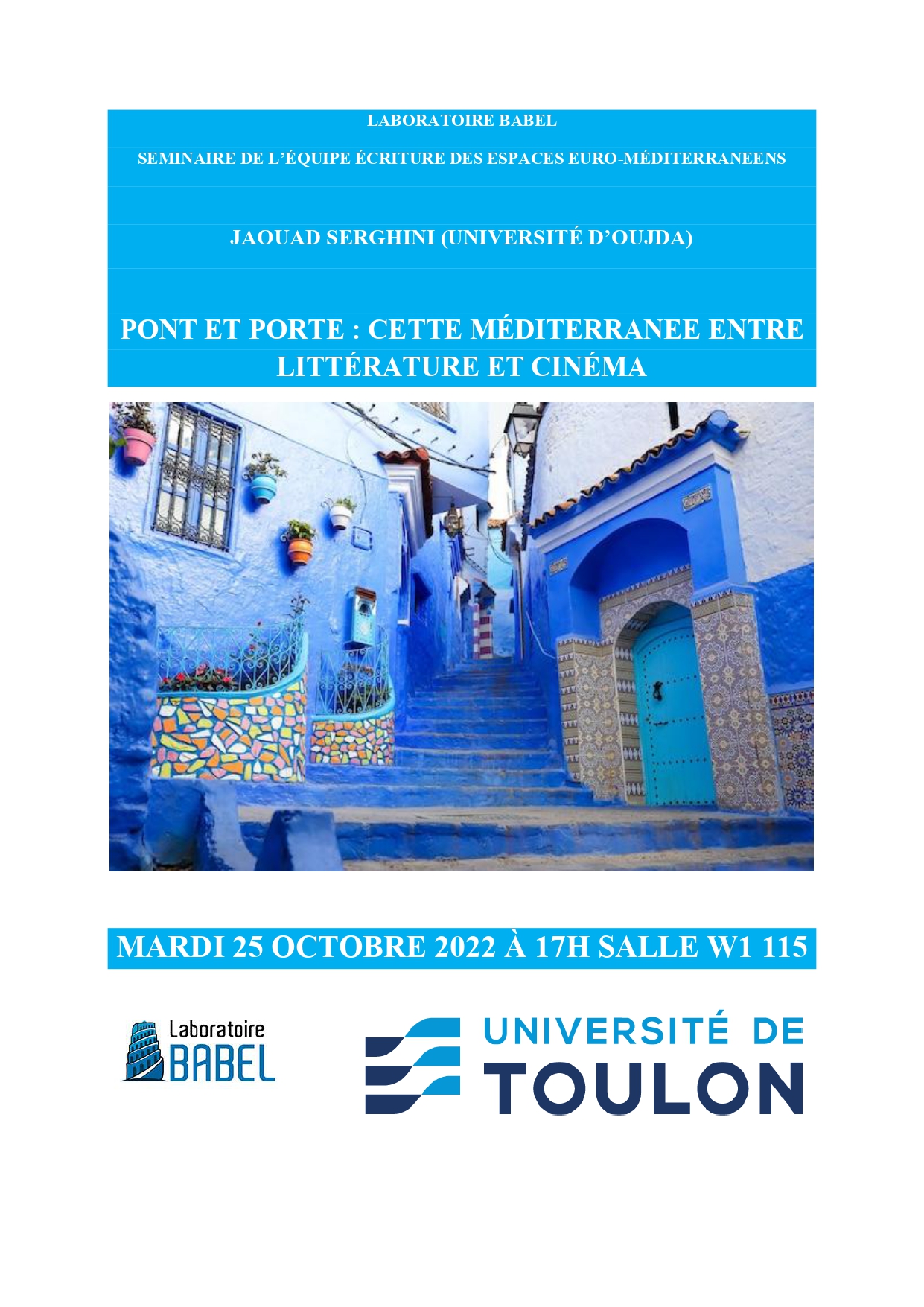PONT ET PORTE : CETTE MÉDITERRANÉE ENTRE LITTÉRATURE ET CINÉMA ...